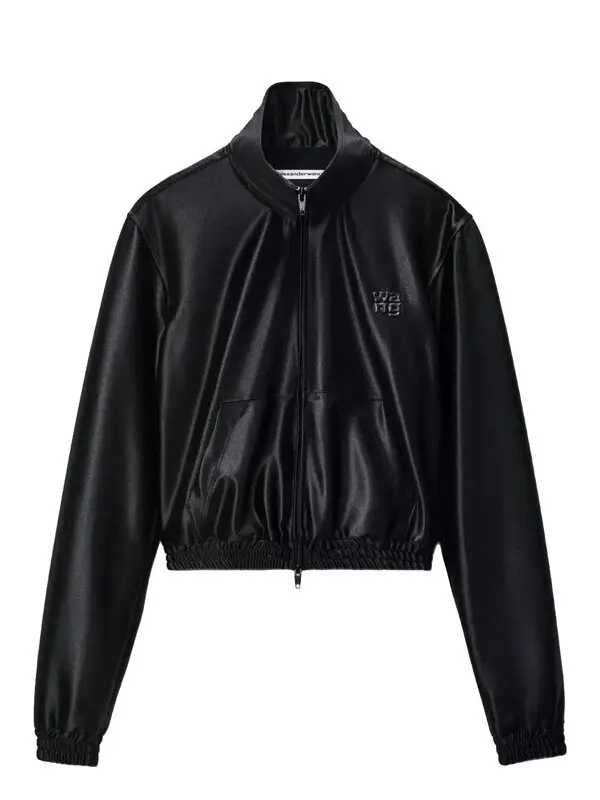Alexander Wang Satin Track Jacket - Black