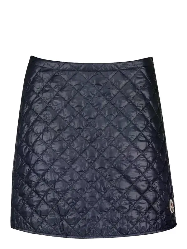 Moncler Mini Quilted Skirt - Blue