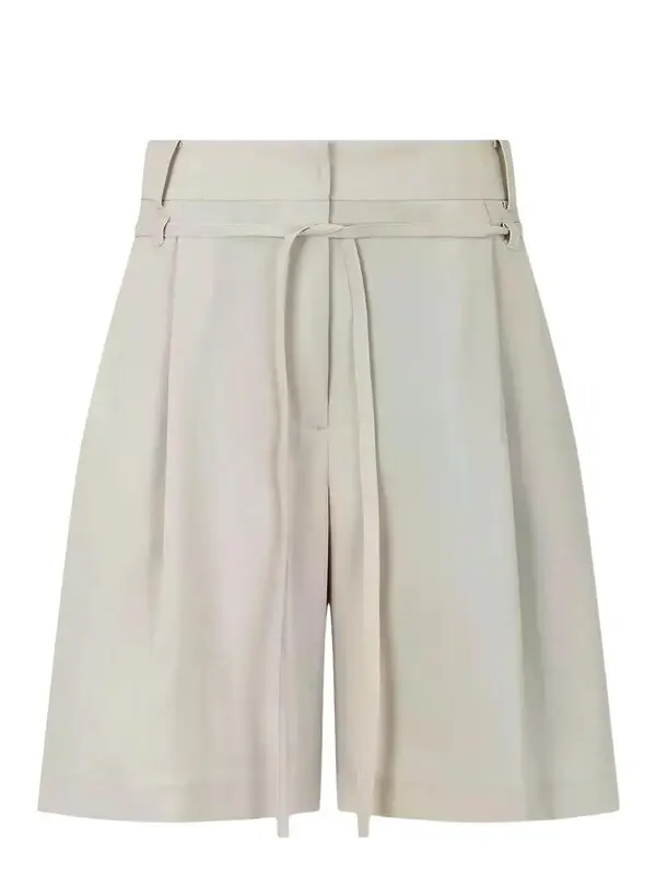 STUDIO TOMBOY Pleated Waist-tie Shorts - Neutrals