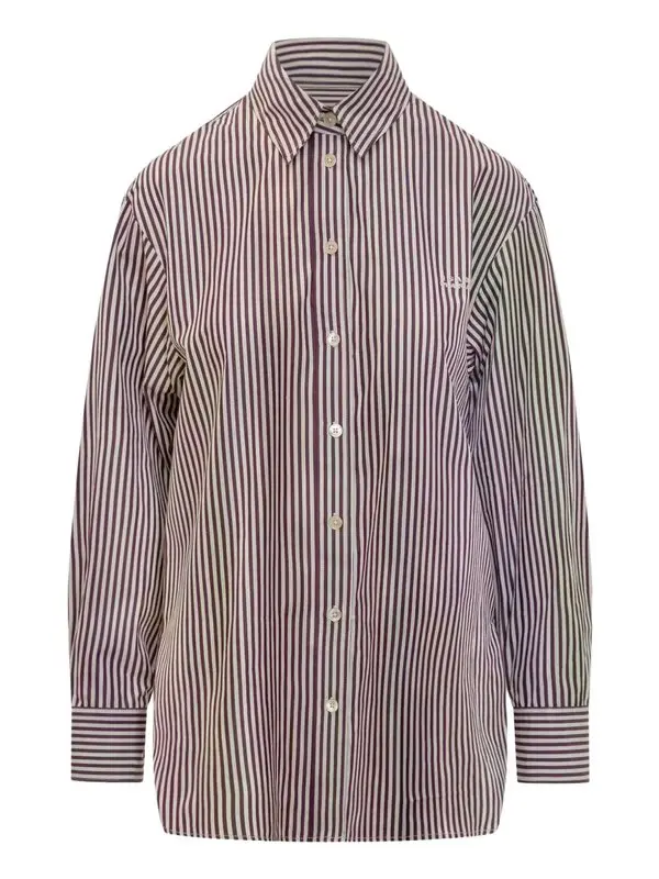 Isabel Marant Fabriza Striped Shirt - Red