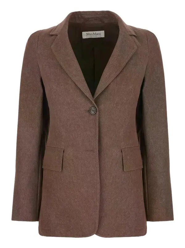 Max Mara Cotton Blazer - Brown