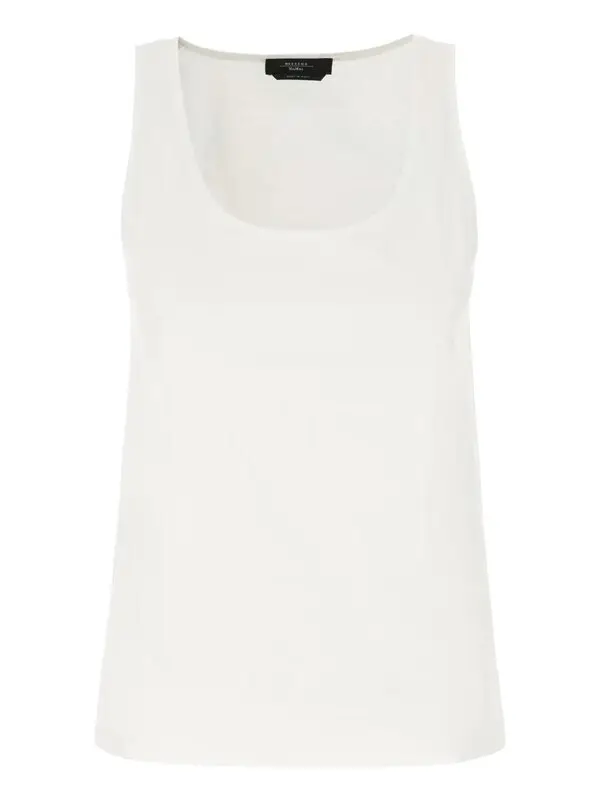 Max Mara Jersey Top - White