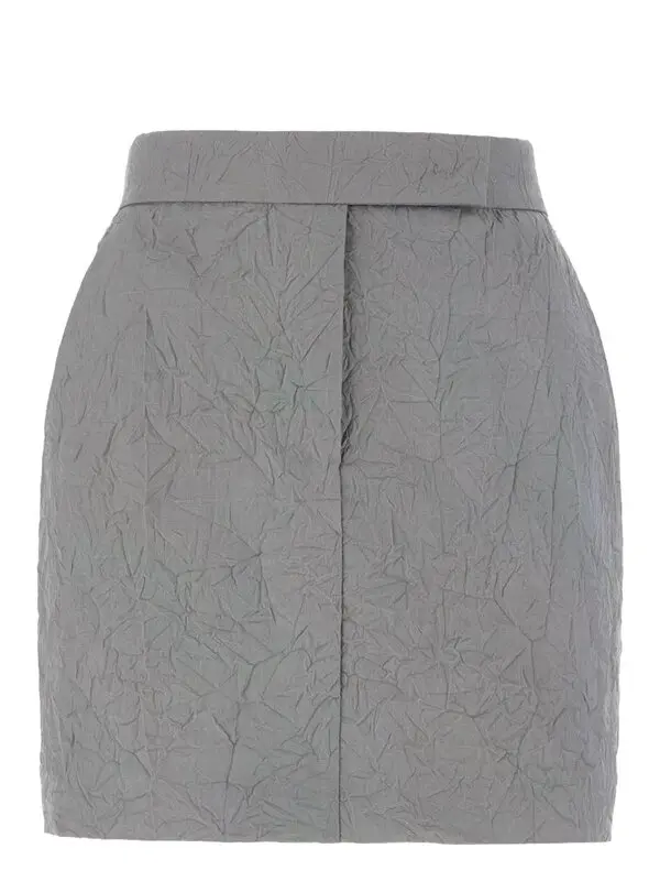 Max Mara Wool Mini Skirt - Grey