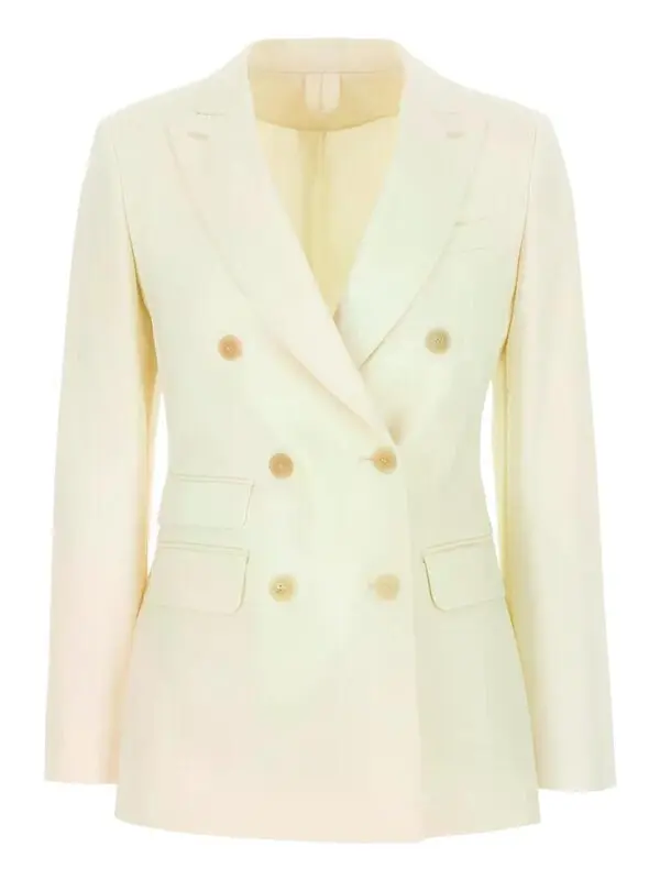 Max Mara Double-breasted Blazer - White