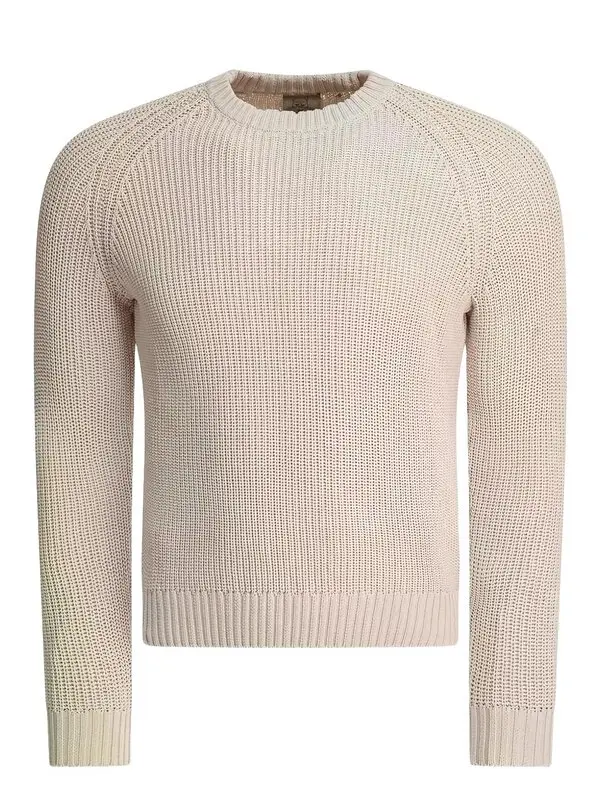 RAKKI Raglan-sleeved Cotton Sweater - Neutrals