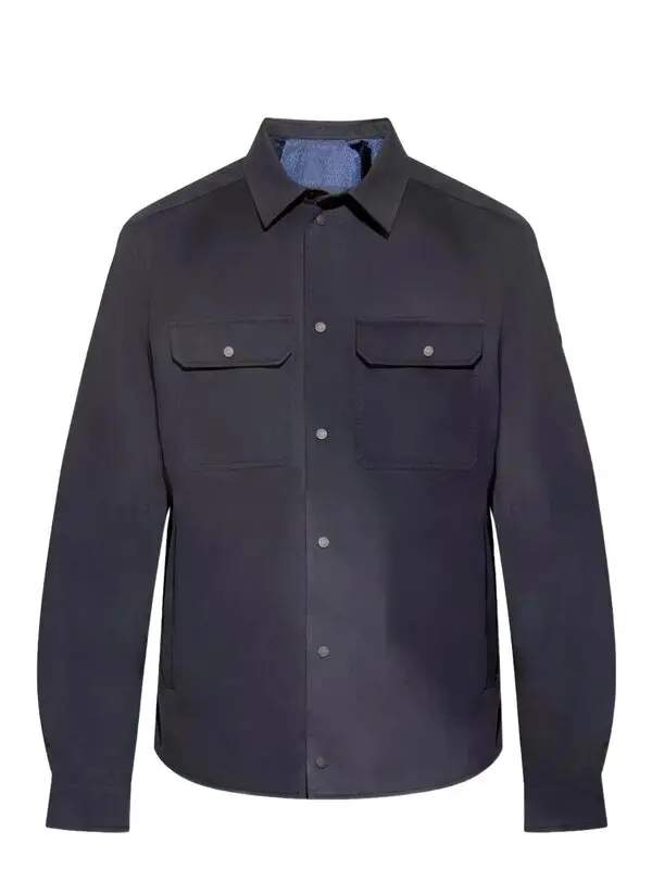 Moncler Logo-patch Shirt - Blue