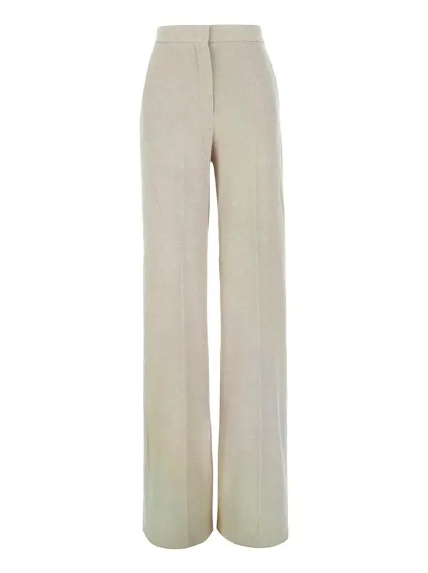 Max Mara Cotton Tailored Trousers - Neutrals