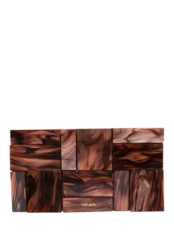 Cult Gaia Galleria Clutch - Brown
