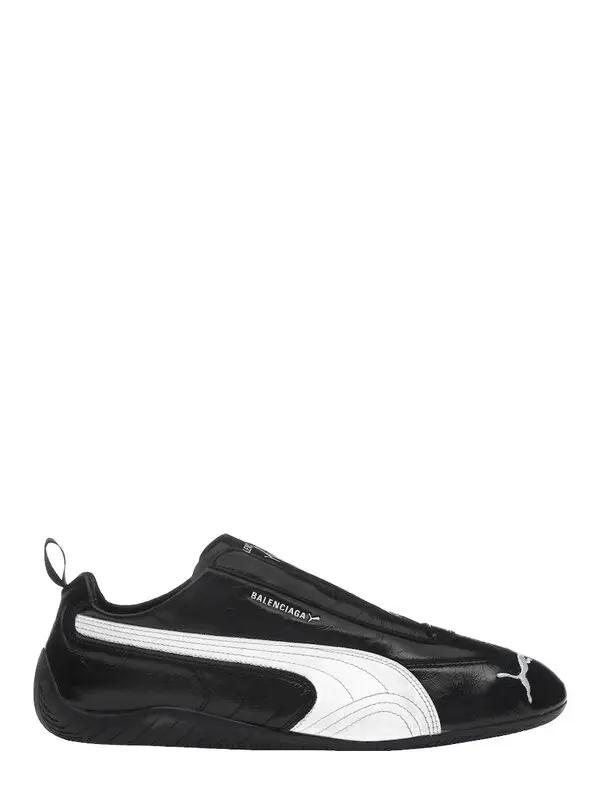 Balenciaga X Puma Speedcat Leatherin Sneakers - Black/white