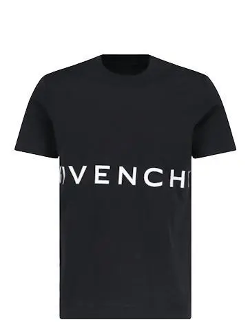 Givenchy Embroidered Logo Oversized T-shirt - Black