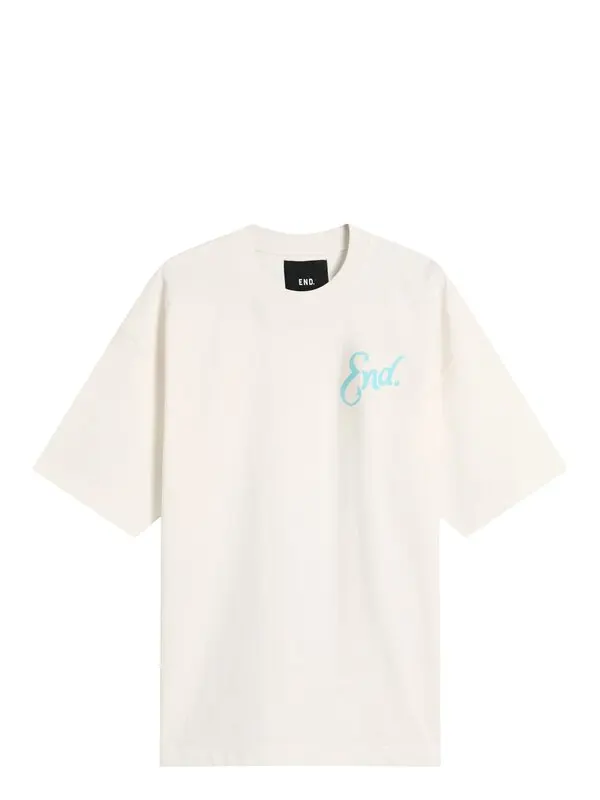END. Coastal Fish Bar T-shirt - Ecru