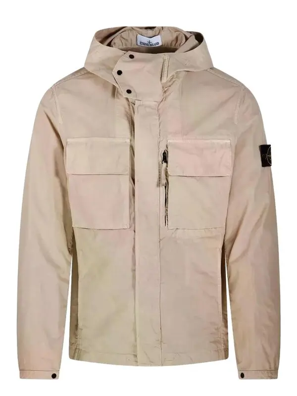 Stone Island Hooded Pocket Jacket - Neutrals