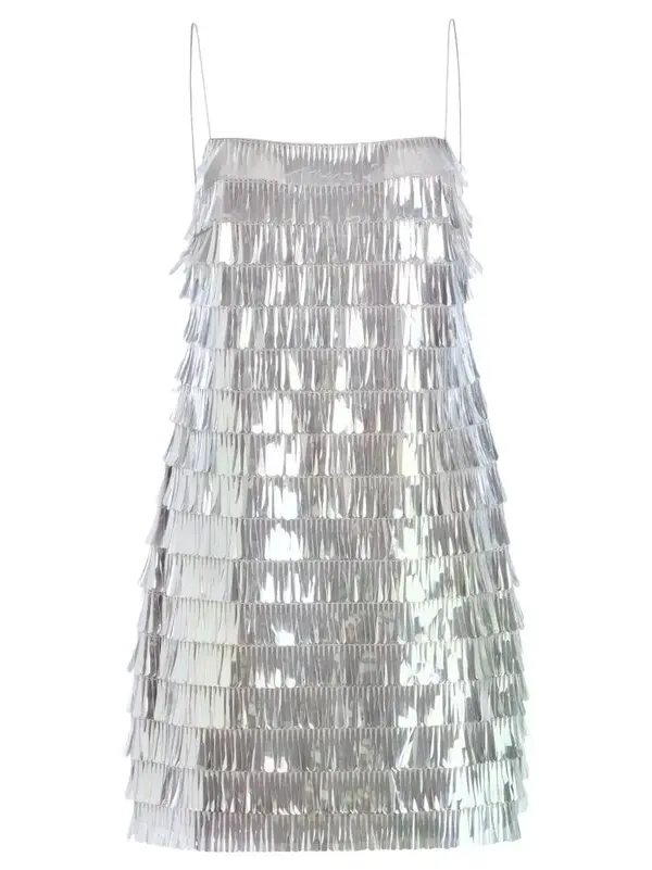 Retrofete Amalie Mini Dress - Silver