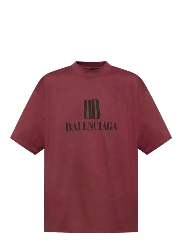 Balenciaga Logo-print T-shirt - Red