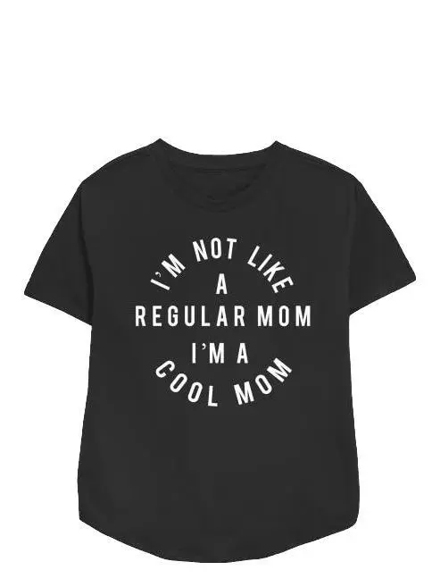 MEAN GIRLS I'm Not A Regular Mom Graphic T-shirt - Black