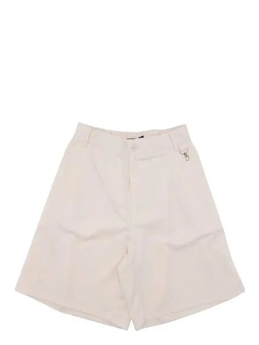 STUDENTS Calculus Baggy Slack Pleated Shorts - Cream