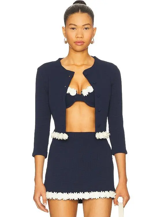 Devon Windsor Harlan Jacket - Textured Navy
