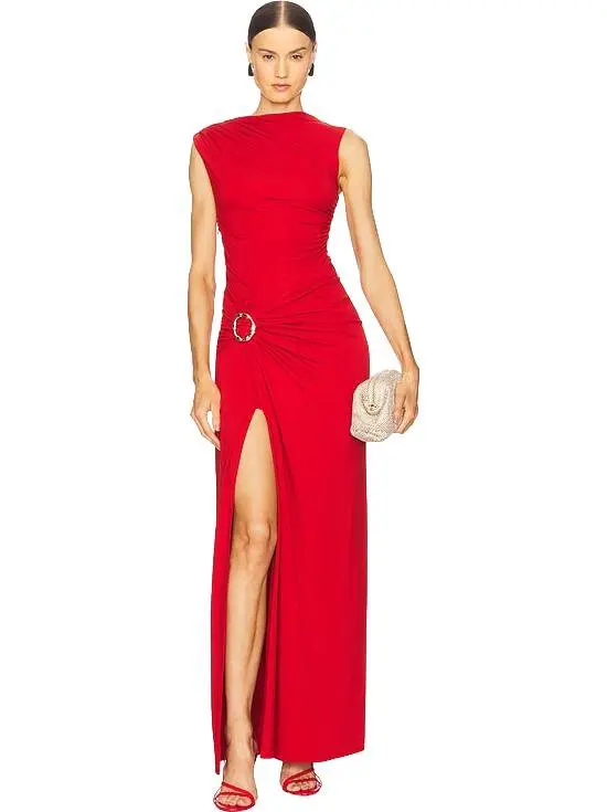 Simkhai Blaine Gown - Crimson