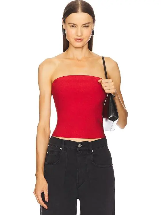 Simkhai Nicole Tube Top - Crimson