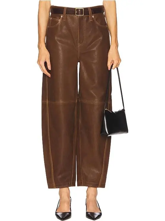 Simkhai Waldon Curved Leg Pant - Cocoa