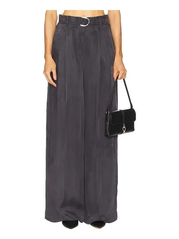Helmut Lang Wide Double Pleat Trouser - Indigo