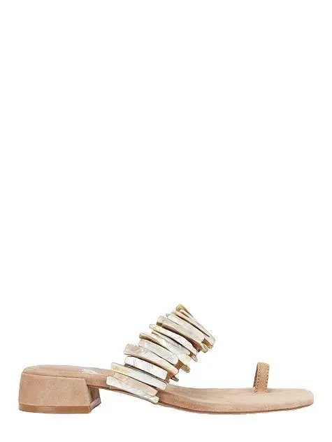 Jeffrey Campbell Undine-s Sandal - Beige Suede Combo