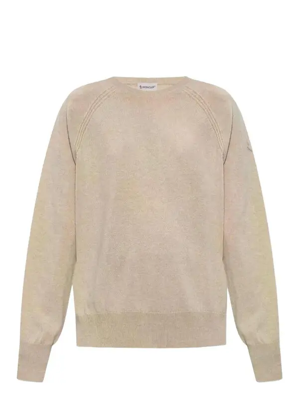 Moncler Raglan-sleeve Cashmere Sweater - Neutrals
