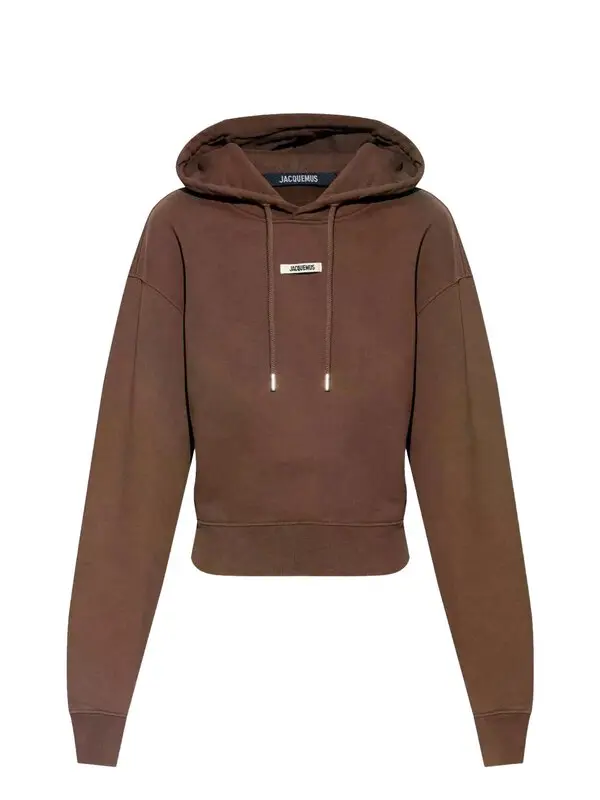 Jacquemus Logo-patch Hoodie - Brown