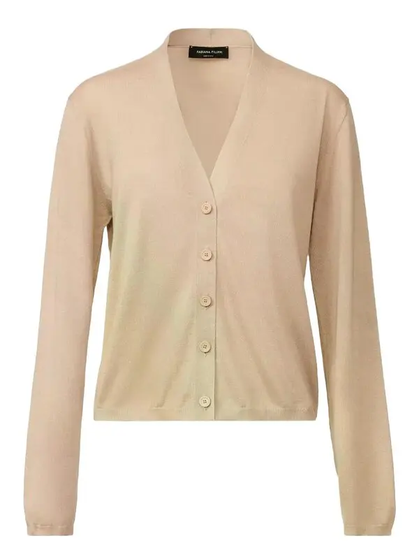 Fabiana Filippi Fine-knit Cardigan - Neutrals