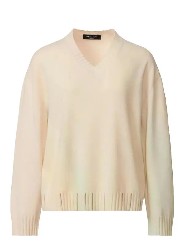 Fabiana Filippi V-neck Jumper - Neutrals