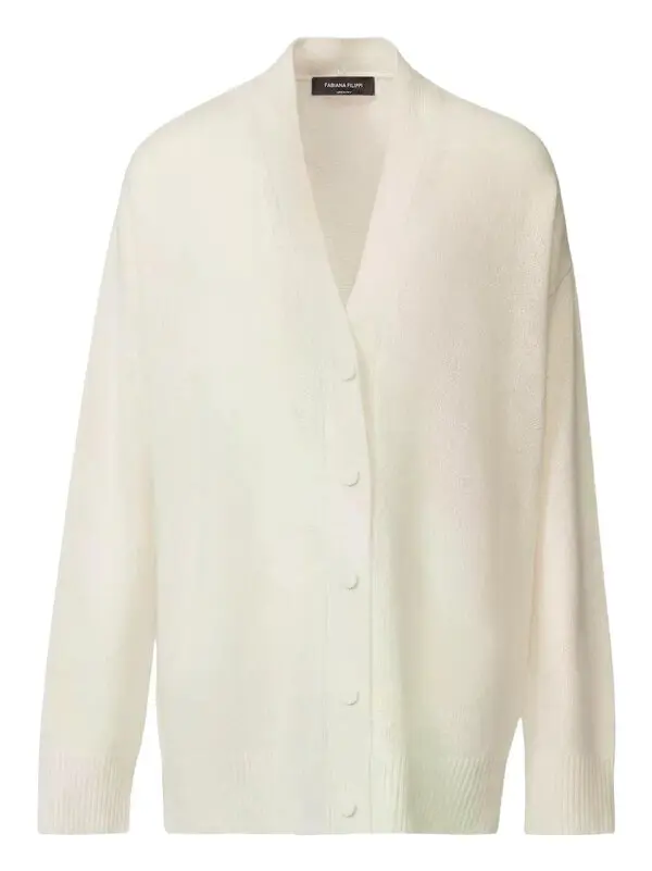 Fabiana Filippi V-neck Cardigan - Neutrals