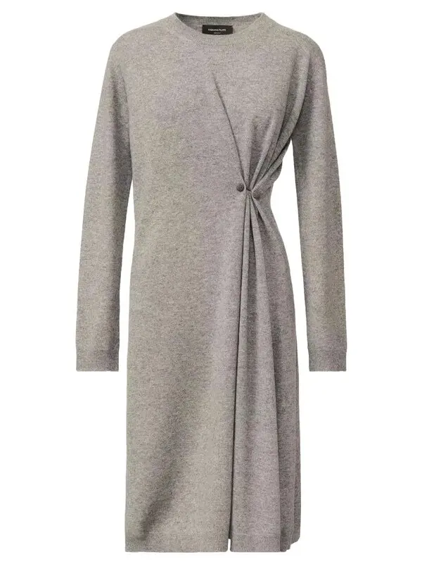 Fabiana Filippi Twist-detail Knitted Dress - Grey
