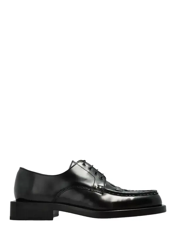 Jacquemus Woven Leather Lace-up Shoes - Black