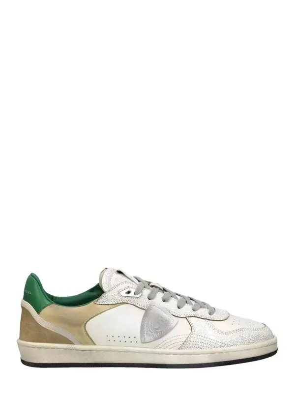 Philippe Model Leather Sneakers - White