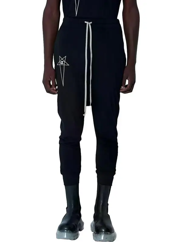 Rick Owens Drawstring-waistband Track Pants - Black