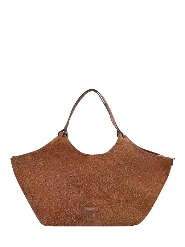 GIANNI CHIARINI Suede Tote Bag - Brown