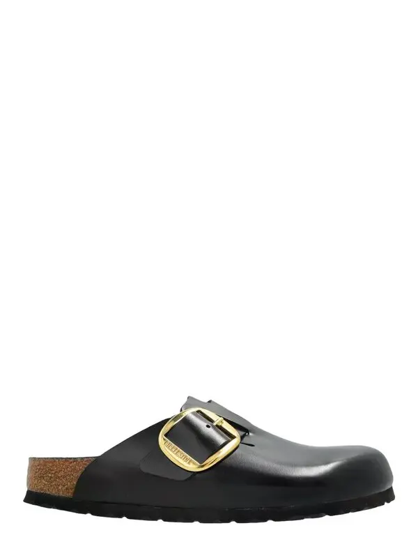 BIRKENSTOCK Boston Leather Slides - Black