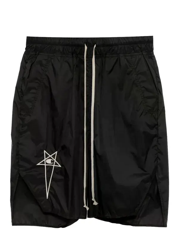 Rick Owens X Champion Elasticated Shorts - Black