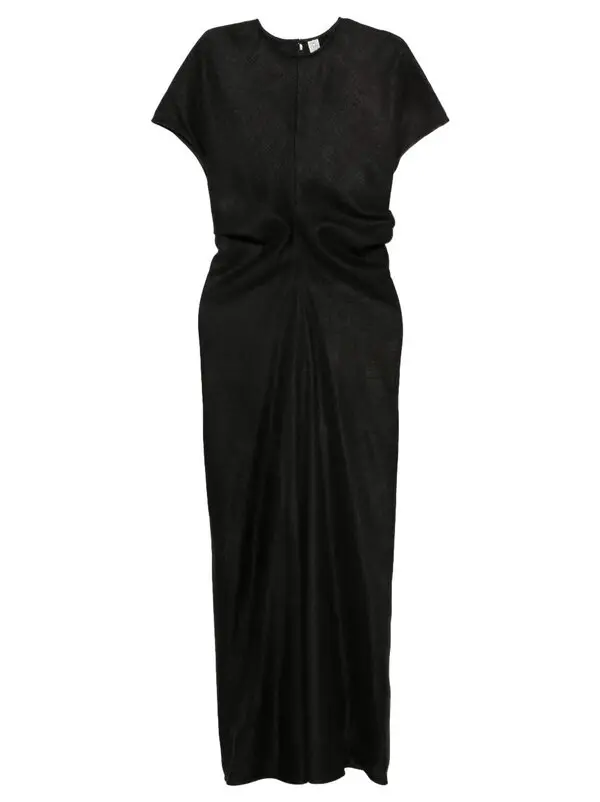 TOTÊME Slouch-waist Maxi Dress - Black
