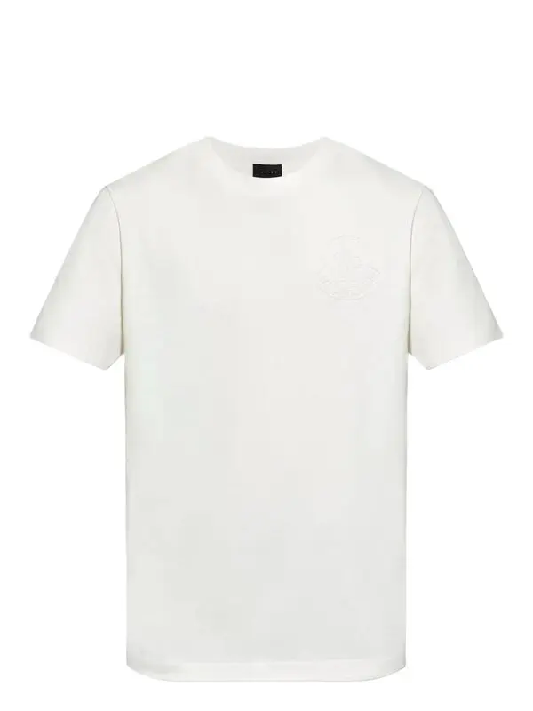 Moncler Logo-embossed Cotton T-shirt - White