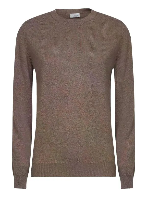 Brunello Cucinelli Crew-neck Cashmere Sweater - Brown