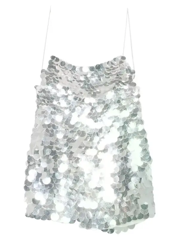 Retrofete Lainey Sequin-embellished Mini Dress - White