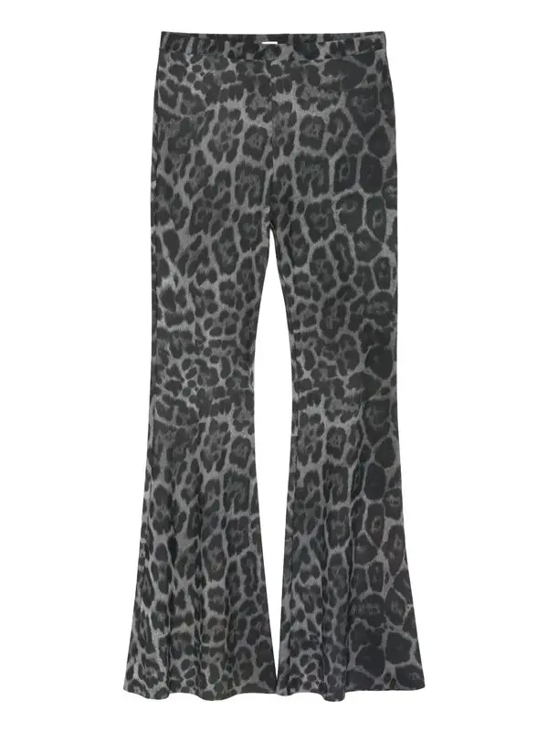 Stella McCartney Leopard-print Trousers - Grey