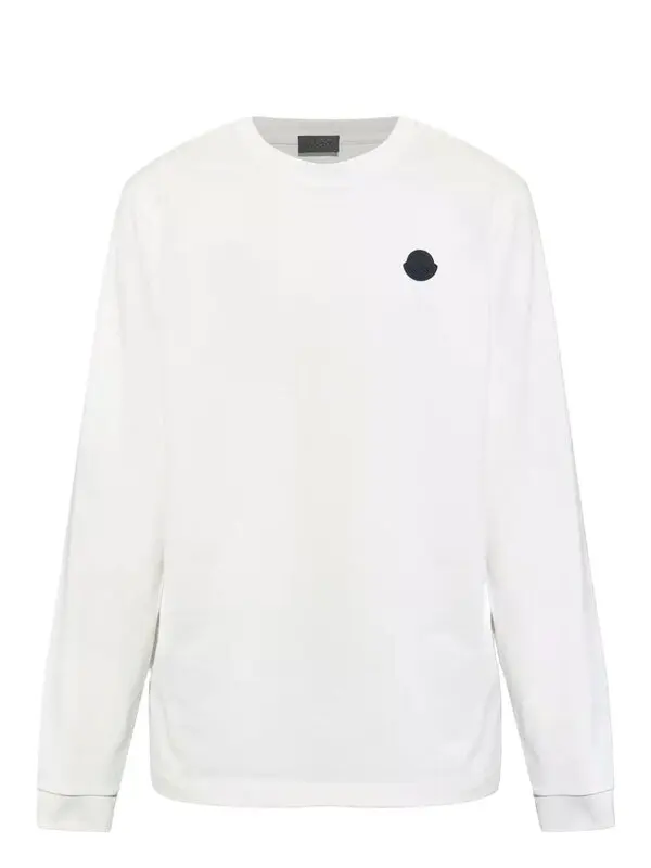 Moncler Logo-patch Long-sleeve T-shirt - White