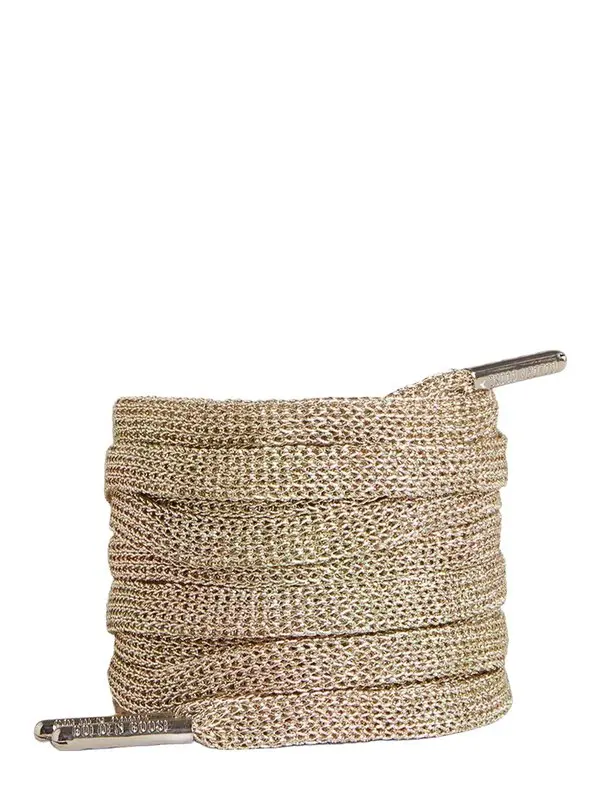 GOLDEN GOOSE Lurex Laces - Gold
