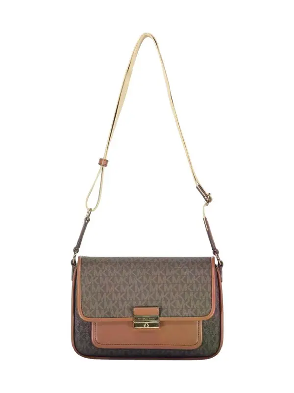 Michael Kors Bradshaw Monogram Shoulder Bag - Brown