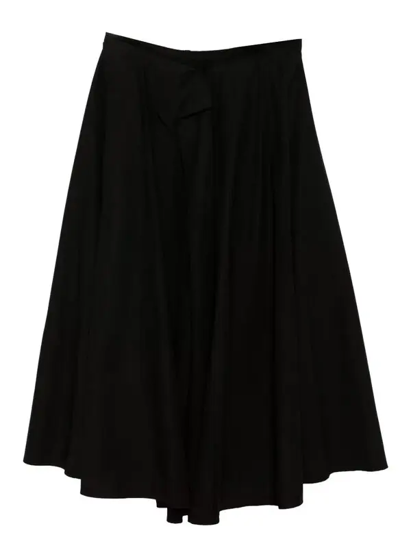 Yohji Yamamoto Twill Reversible Skirt - Black