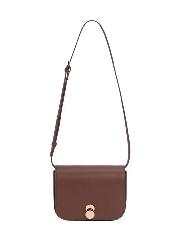 Fabiana Filippi Eclissi Leather Shoulder Bag - Brown