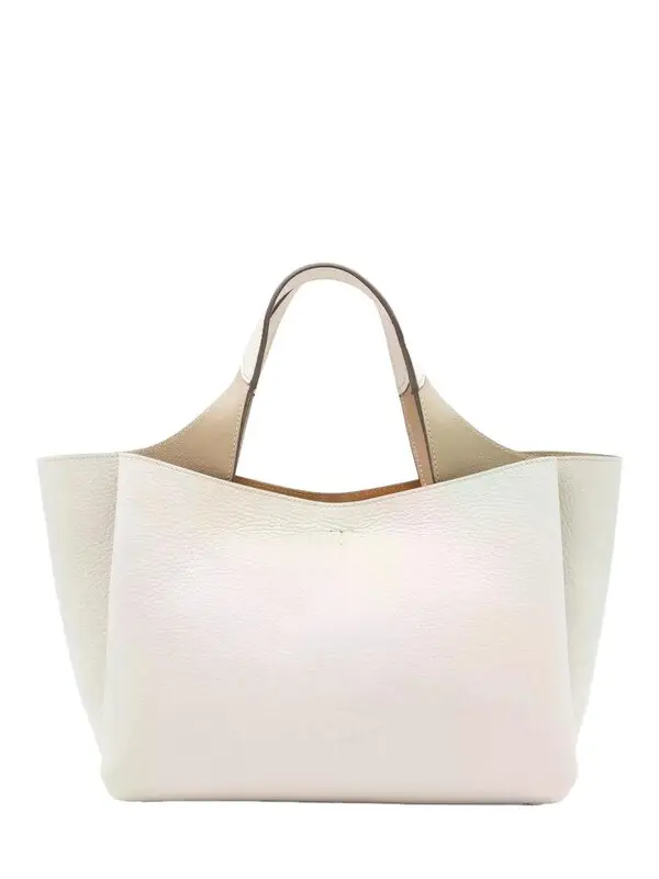 TOD'S Leather Tote Bag - Neutrals