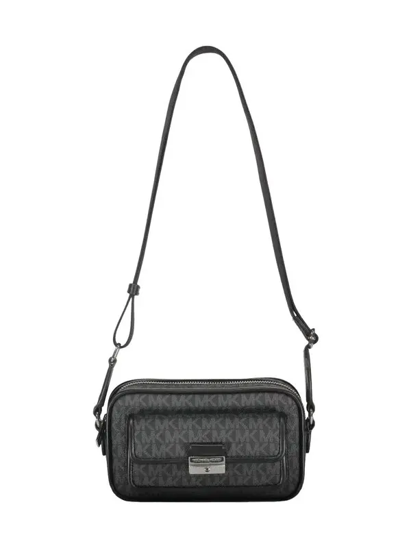Michael Kors Bradshaw Monogram Shoulder Bag - Black